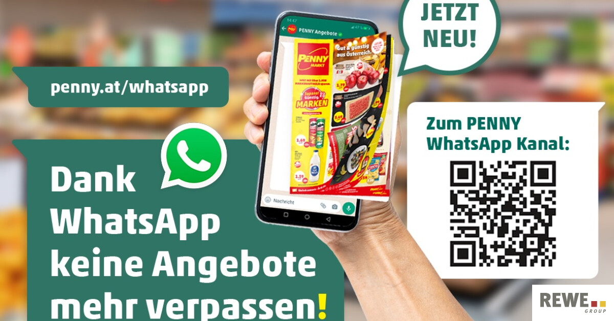Einfach und digital: Alle PENNY Angebote via WhatsApp direkt aufs Handy ...